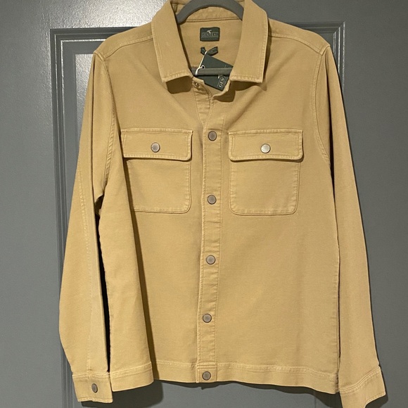 Genteal | Shirts | Genteal Tan Buttonup Shirt Jacket | Poshmark